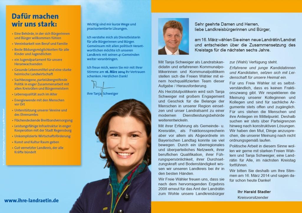 Die Kreistagskandidaten der Freien Wähler im Landkreis Regensburg ...